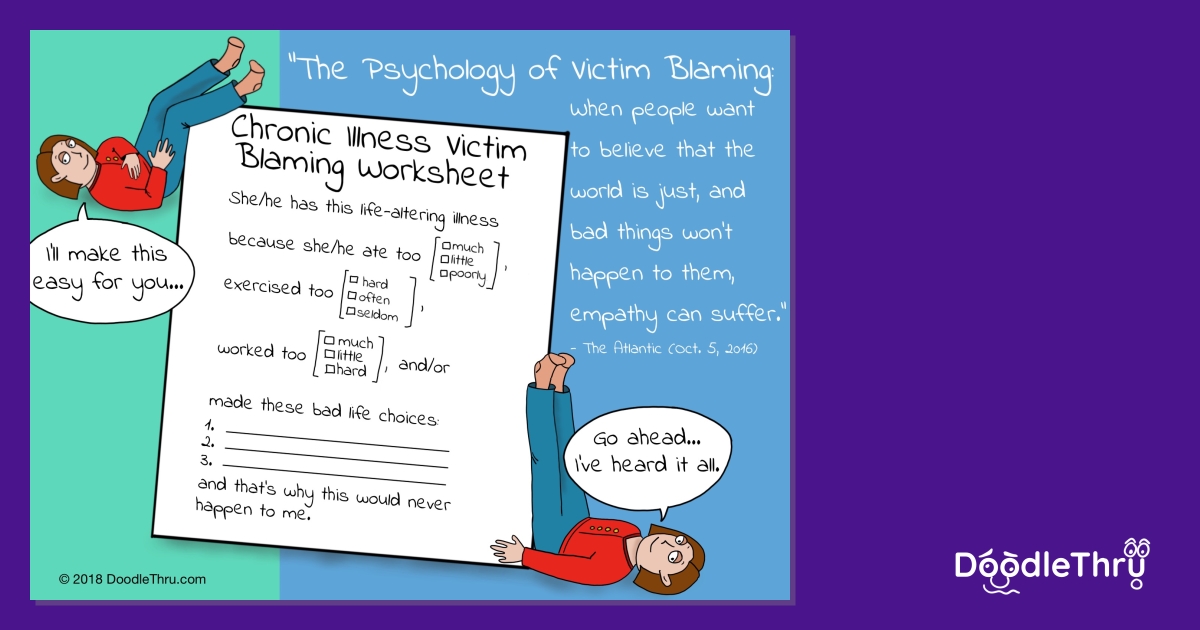 The Chronic Illness Victim Blaming Worksheet